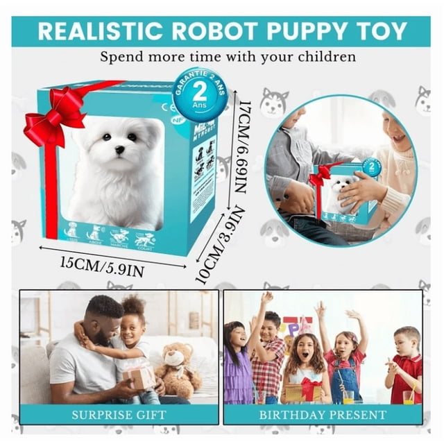 Milow Robot Puppy, Milow - My Realistic Robot Puppy, Interactive Plush ...