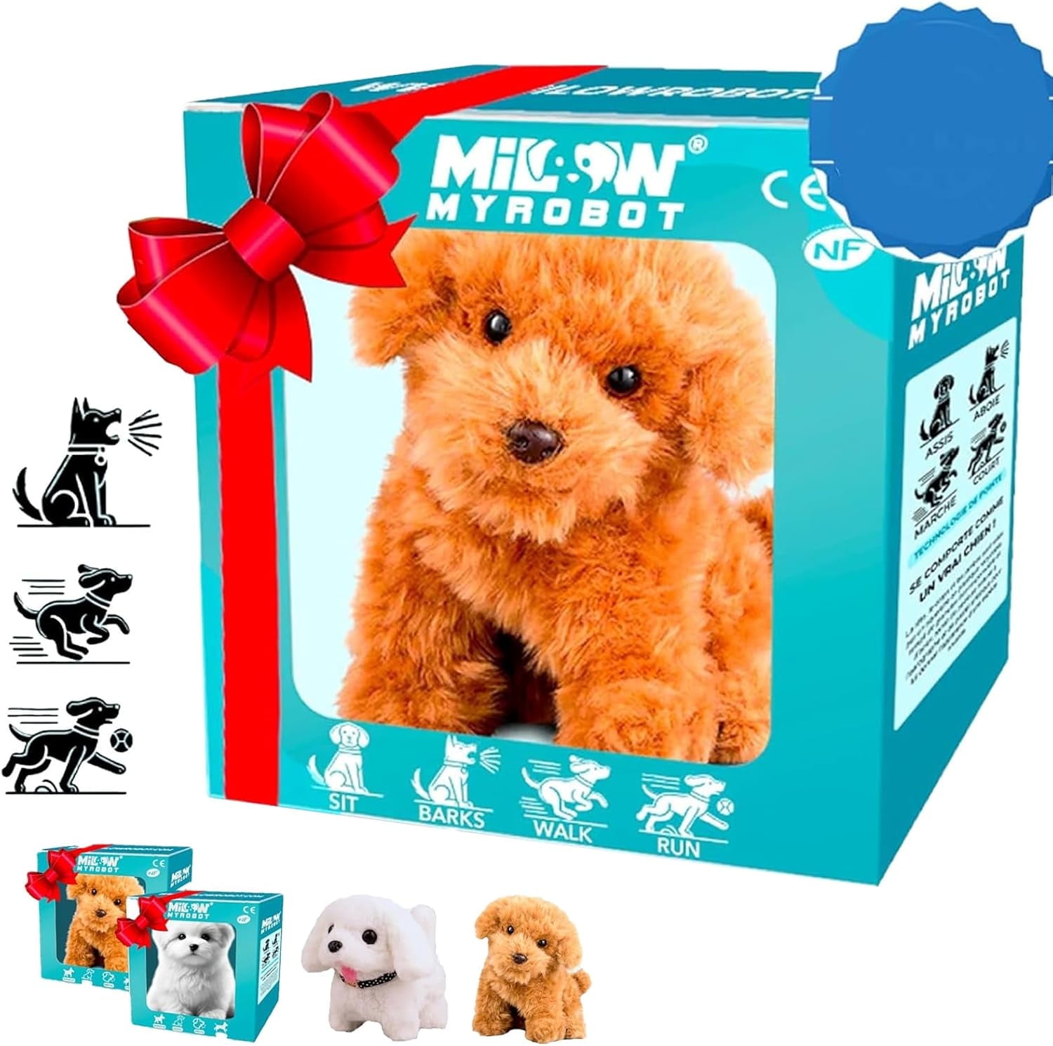 Milow Robot Puppy, Milow - My Realistic Robot Puppy, Interactive Plush ...