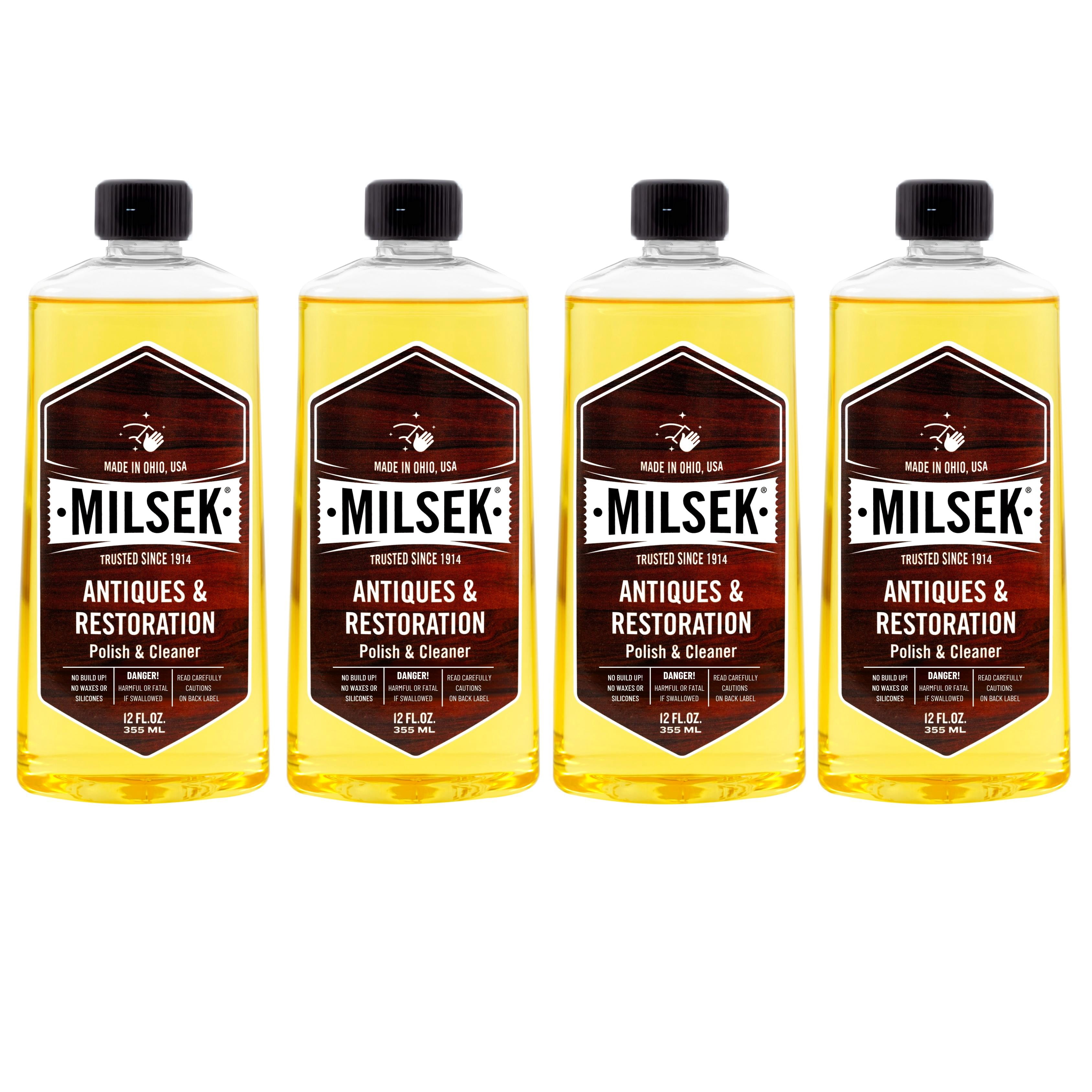 Milsek Antiques & Restoration Polish & Cleaner, 12-Ounce, 4 bottles (4 ...