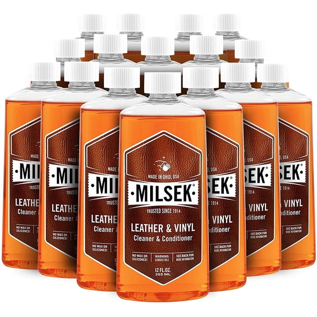 Milsek LC-MC Leather Cleaner & Conditioner, Pack of 16, Orange, 16 ...