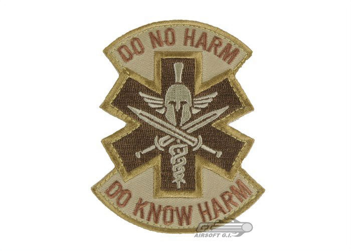 Milspec Monkey Mil-Spec Monkey Spartan Do No Harm Patch ( Desert ) Size: 2" x 3" - Walmart.com