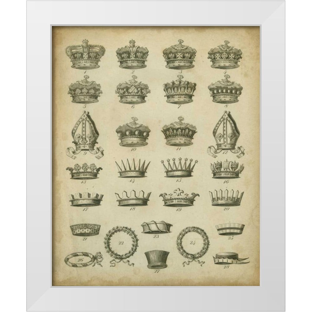 Milton 12x14 White Modern Wood Framed Museum Art Print Titled ...