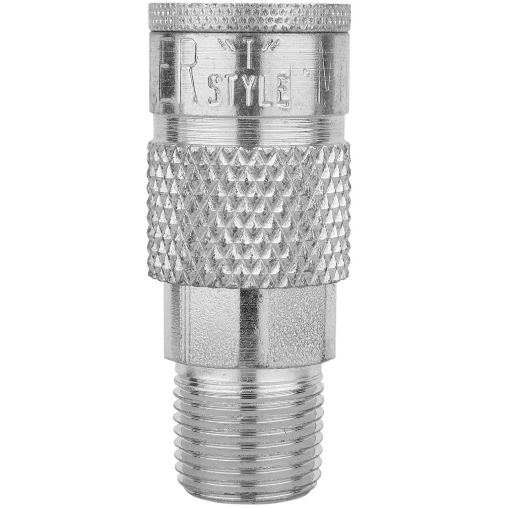 Milton 3/8In Mnpt Tru Flate/parker T Style Quick Connect Steel Coupler ...