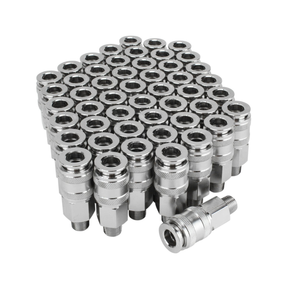 Milton 5 In ONE™ 744BK Universal Quick-Connect Coupler, 1/4" MNPT - Box ...