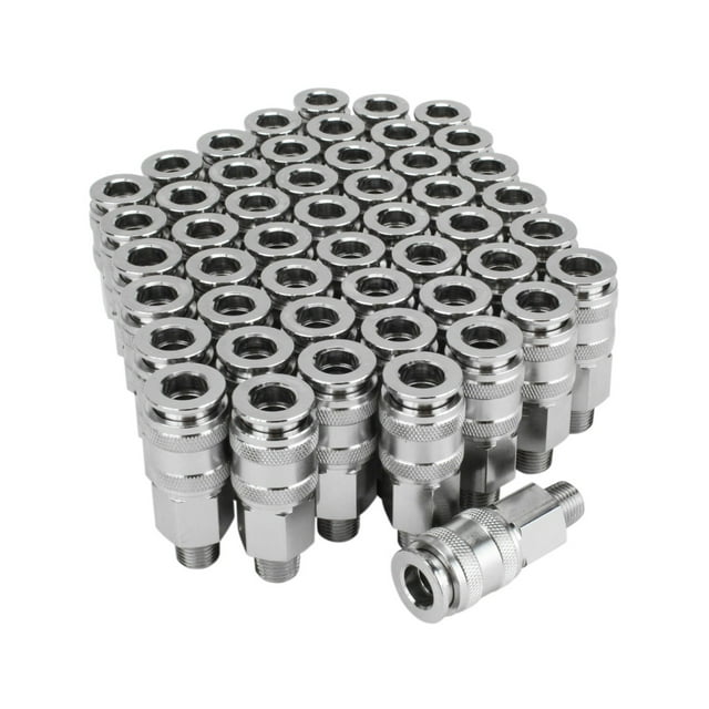 Milton 5 In ONE™ 744BK Universal Quick-Connect Coupler, 1/4" MNPT - Box ...