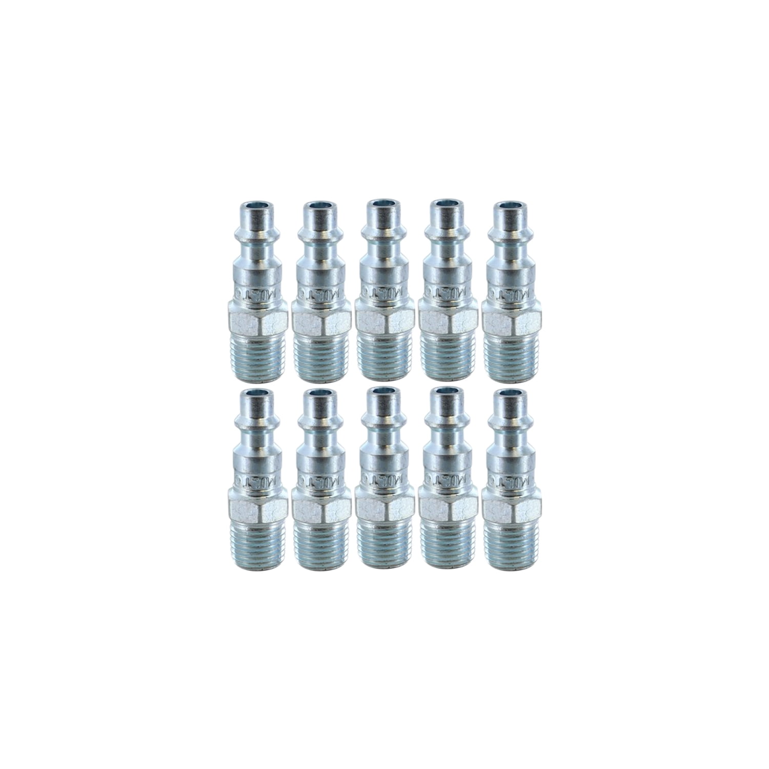 Milton 727 NPT "M" Style 1/4 Male Air Line End Plug (MIL727) 10-Pack ...