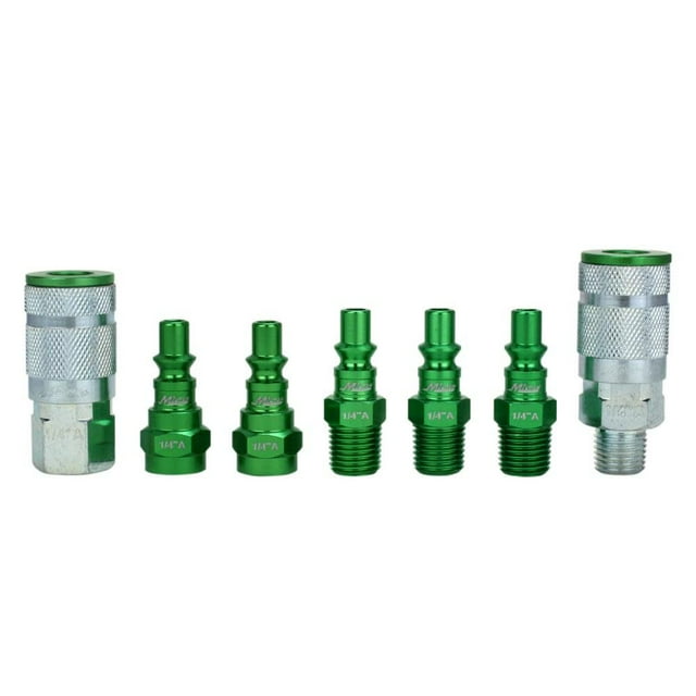 Milton MIS-307AKIT A-Style 0.25 in. NPT Green ColorFit Coupler & Plug ...