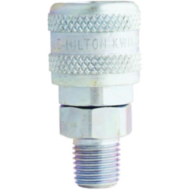Milton A Style Air Coupler - NPT Male .25in. - 1 Pk. - Steel Plated ...