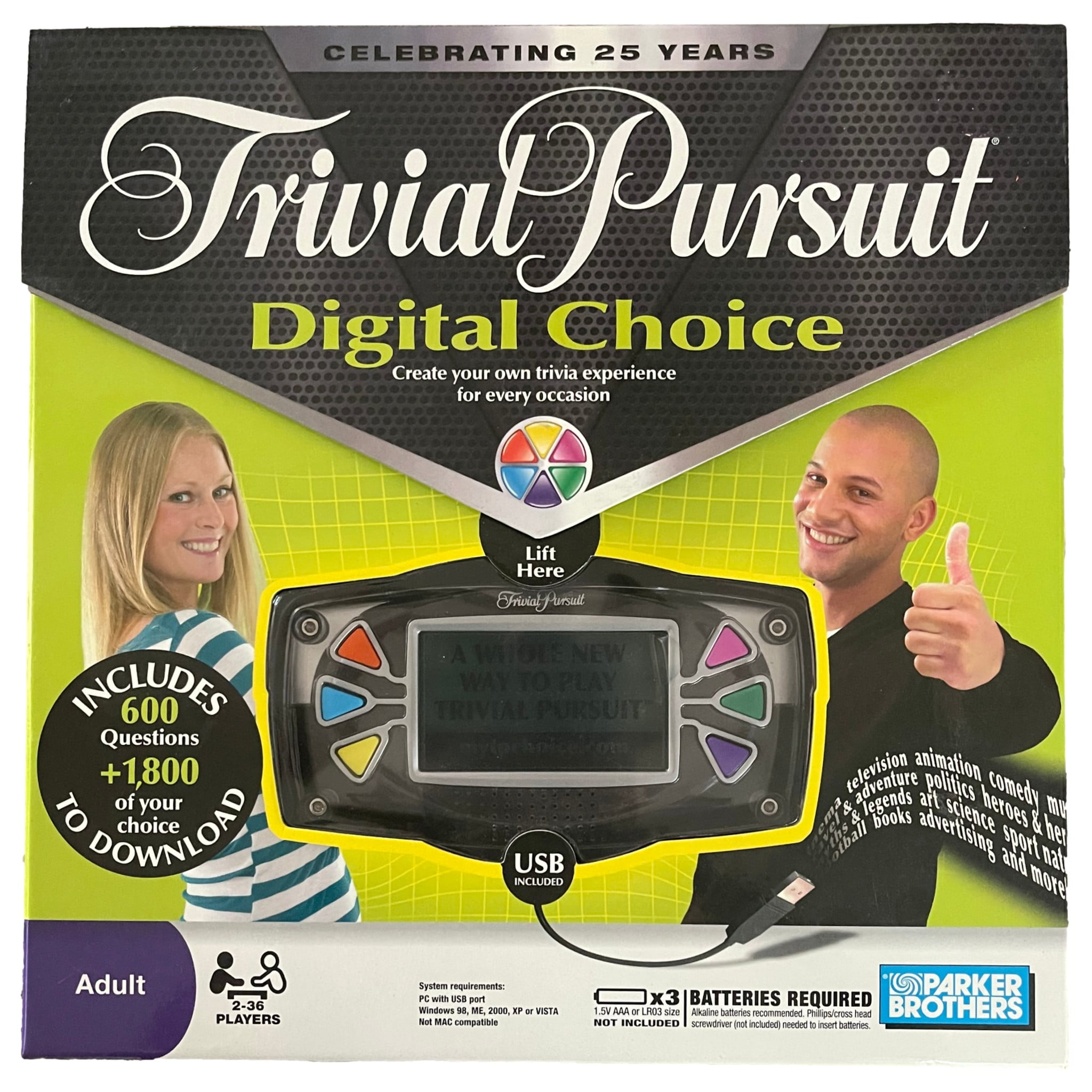 Milton Bradley Trivial Pursuit Digital Choice - Walmart.com