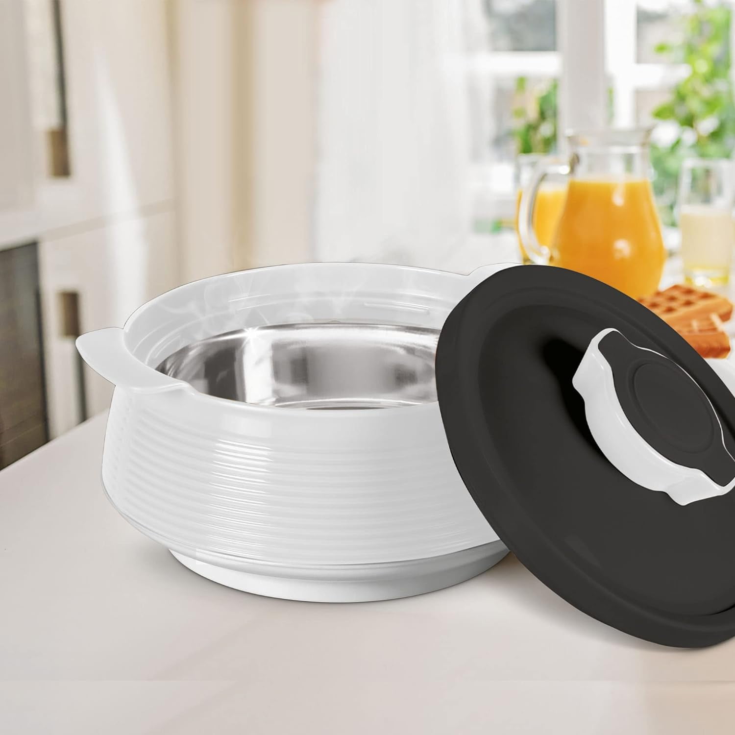 Milton Casserole for Hot Food, Double Walled Insulated Inner Stainless ...