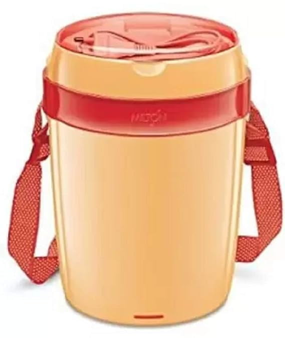 Milton Futron 4 Electric Tiffin Lunch Box Yellow 4 Containers Lunch Box ...