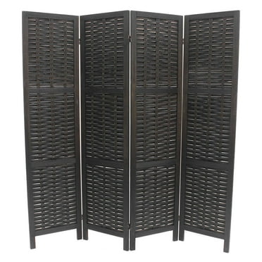 Milton Green Stars Grant Folding Privacy Screen, 3-Panel Room Divider ...