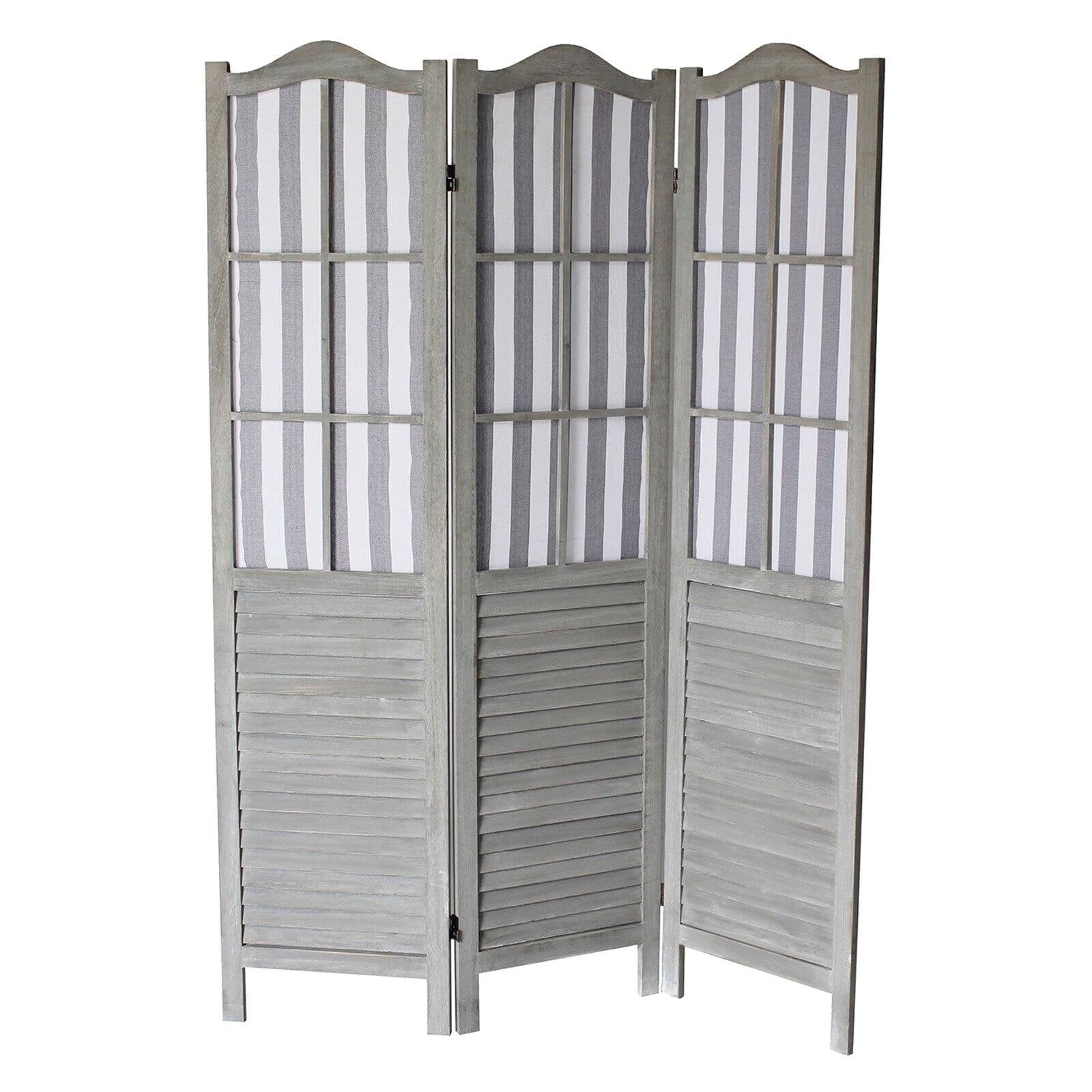 Milton Green Stars Dash 3-Panel Room Divider, Gray - Walmart.com