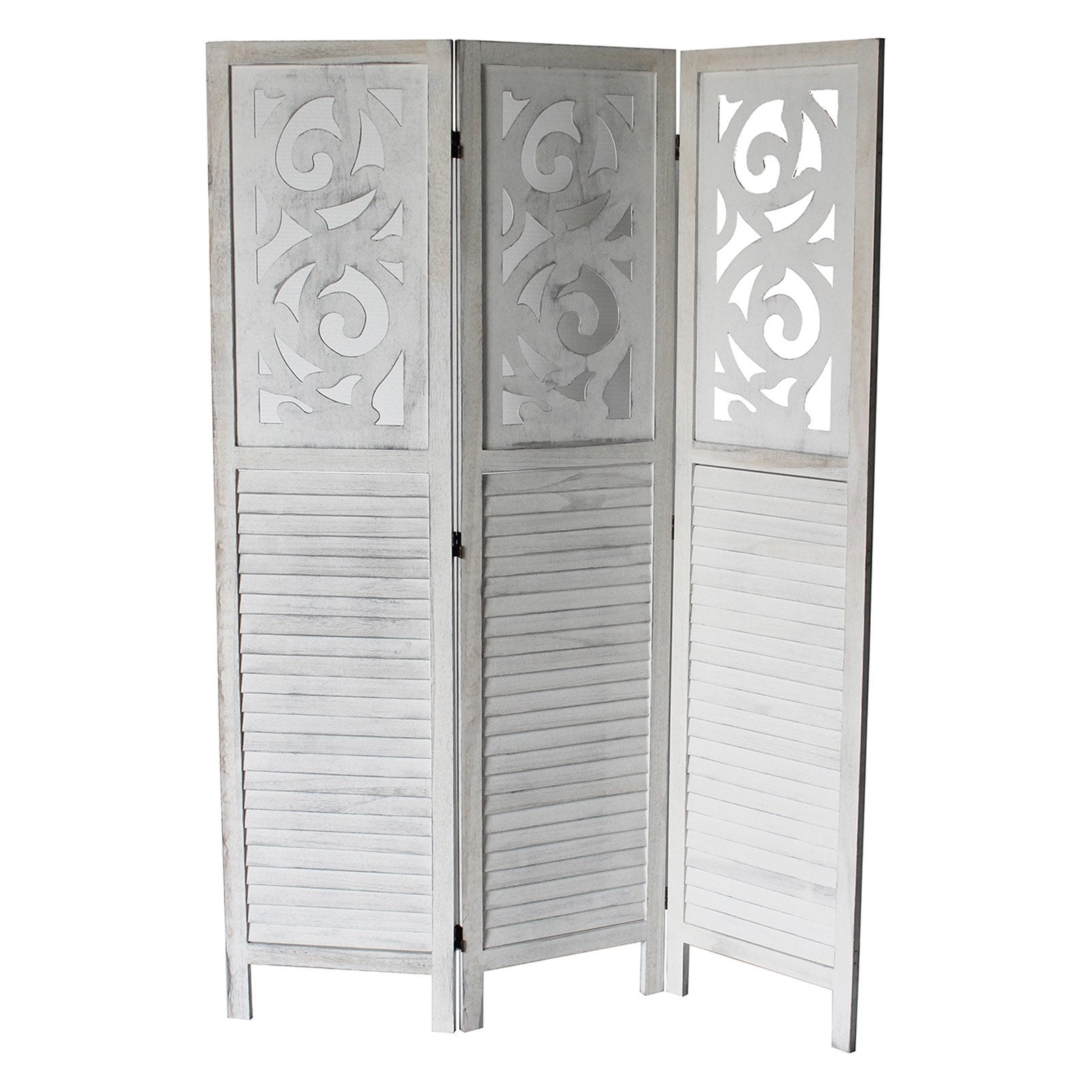 Milton Green Stars Grant 3-Panel Room Divider, Gray - Walmart.com