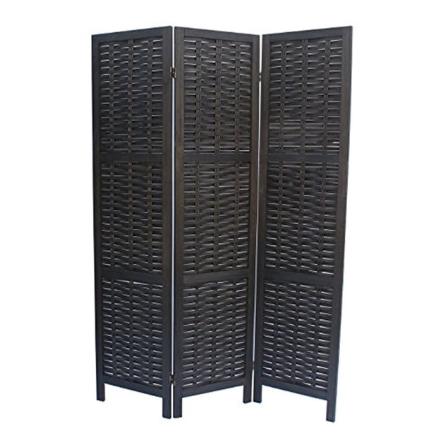 Milton Green Stars Mack 3-Panel Room Divider, Black - Walmart Business ...