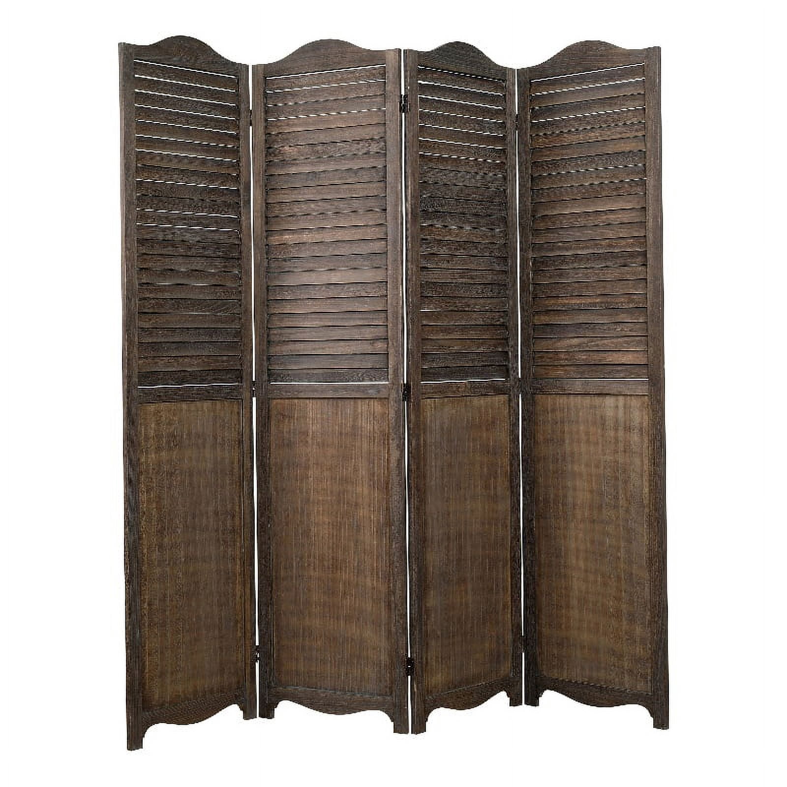 Milton Greens Stars Inc 4 Panels Farmhouse Wood Arch Room Divider in ...