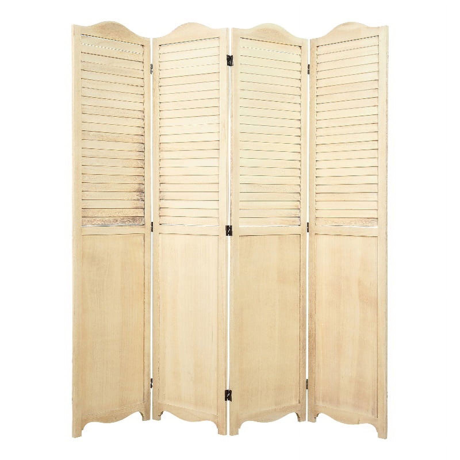 Milton Greens Stars Inc 4 Panels Farmhouse Wood Arch Room Divider in ...
