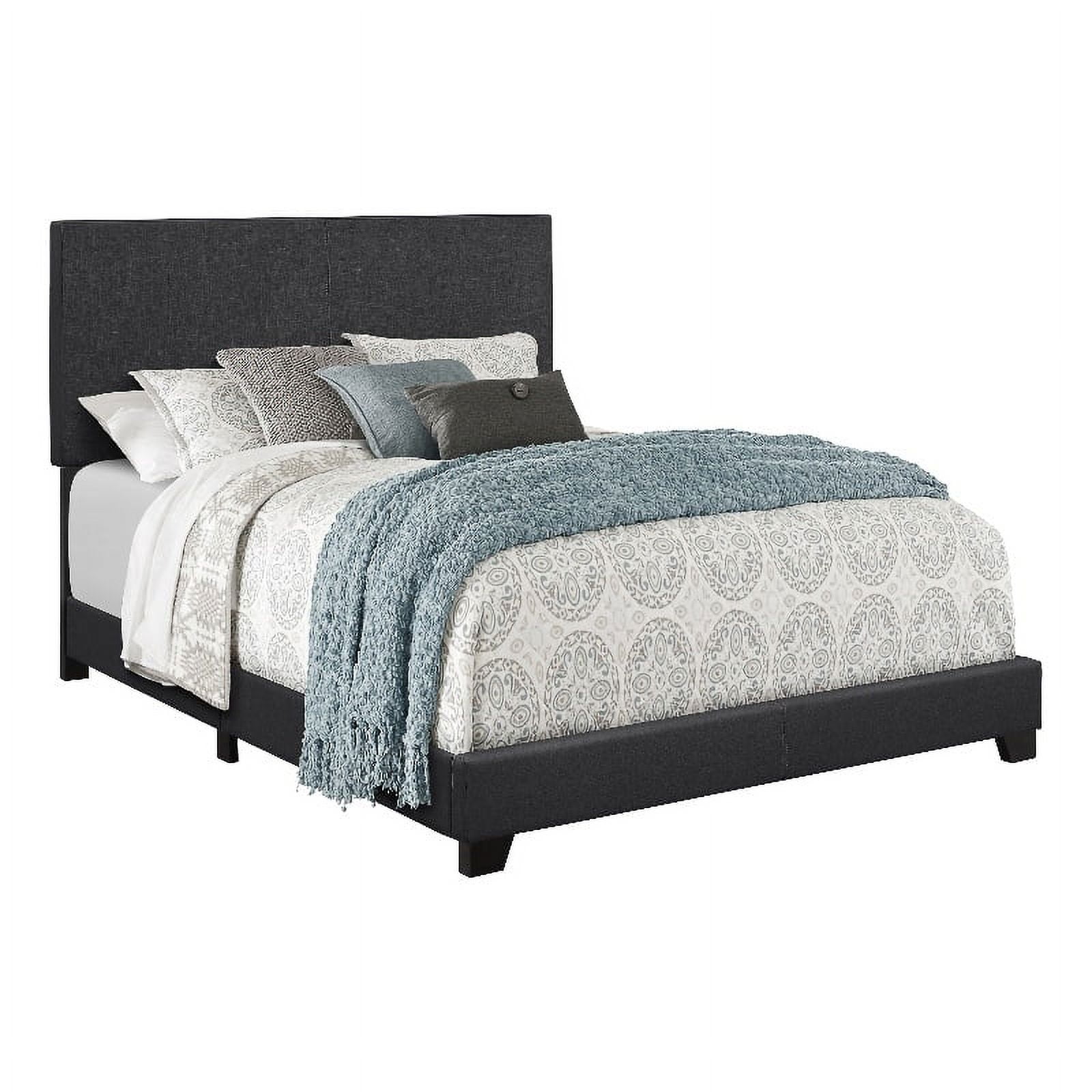Milton Greens Stars Inc Modern Fabric Twin Bed Frame with 4 Slats in ...