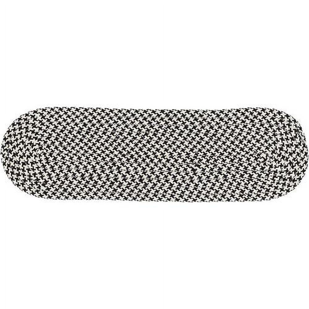 Milton Houndstooth Tweed Stair Treads - Black 8"X28" (Set 13) - Walmart.com