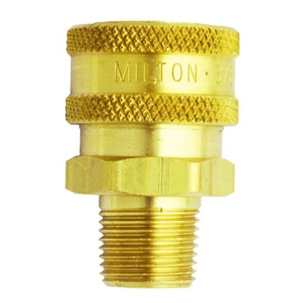 Milton Industries 3/8" Male Straight Thru Coupler - Walmart.com