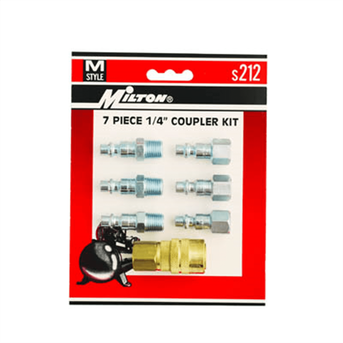 Milton Industries 7 Piece M-Style Coupler Kit - Walmart.com