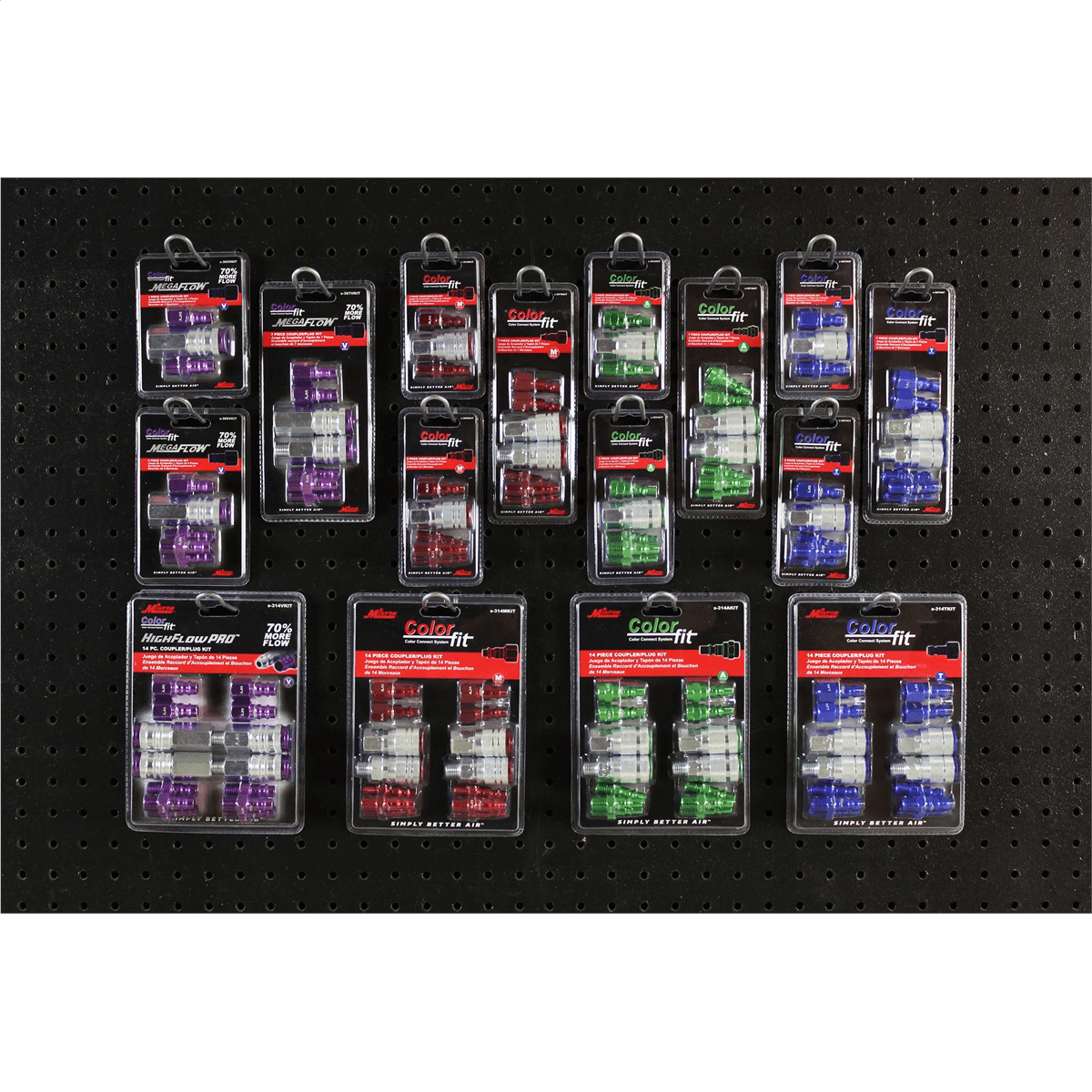 Free Shipping! Milton Industries Kit, 14pc Hi-Flo V style 1/4 ...