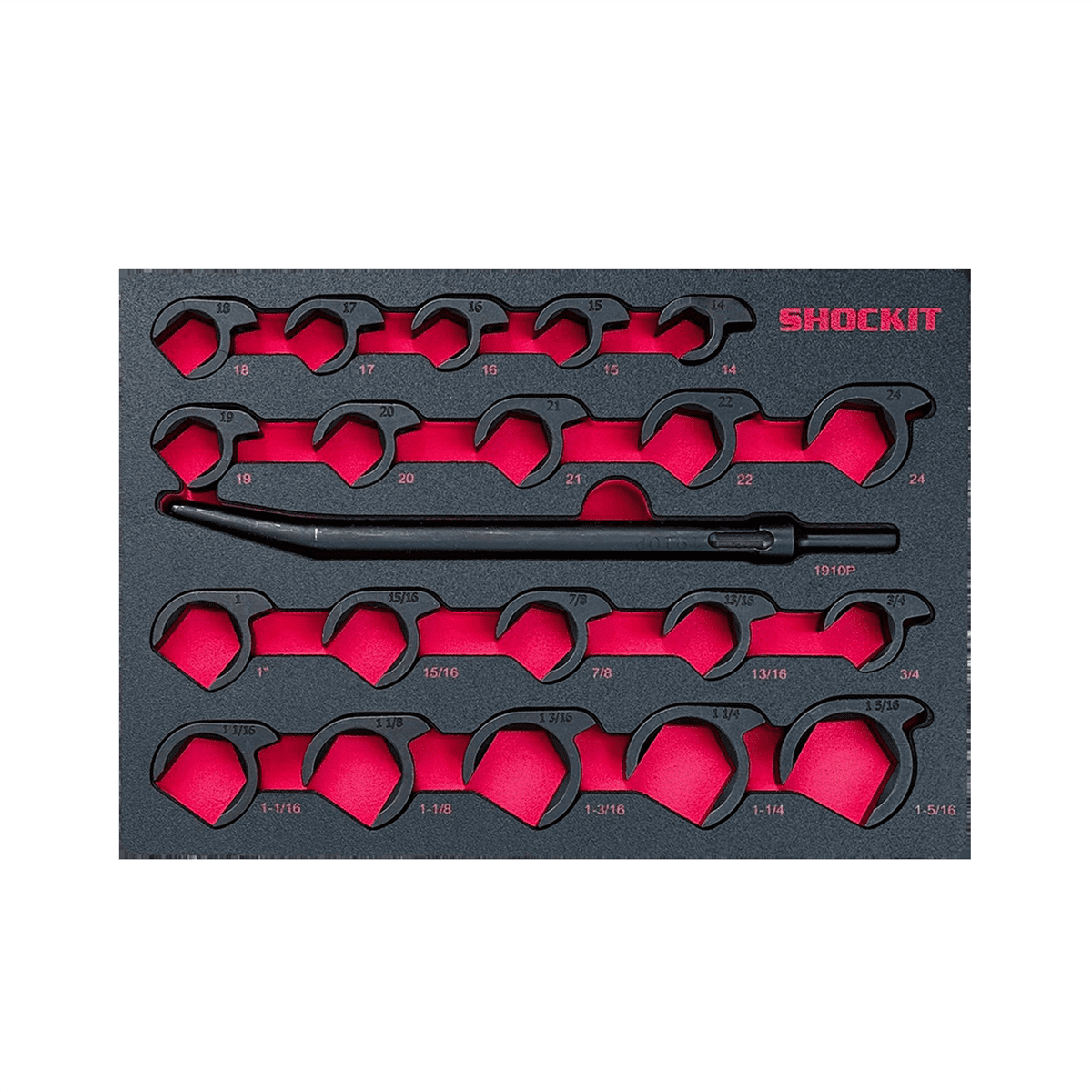 Milton Industries LTI Tool By MIlton 20-Piece SAE/METRIC Shockit Crows ...