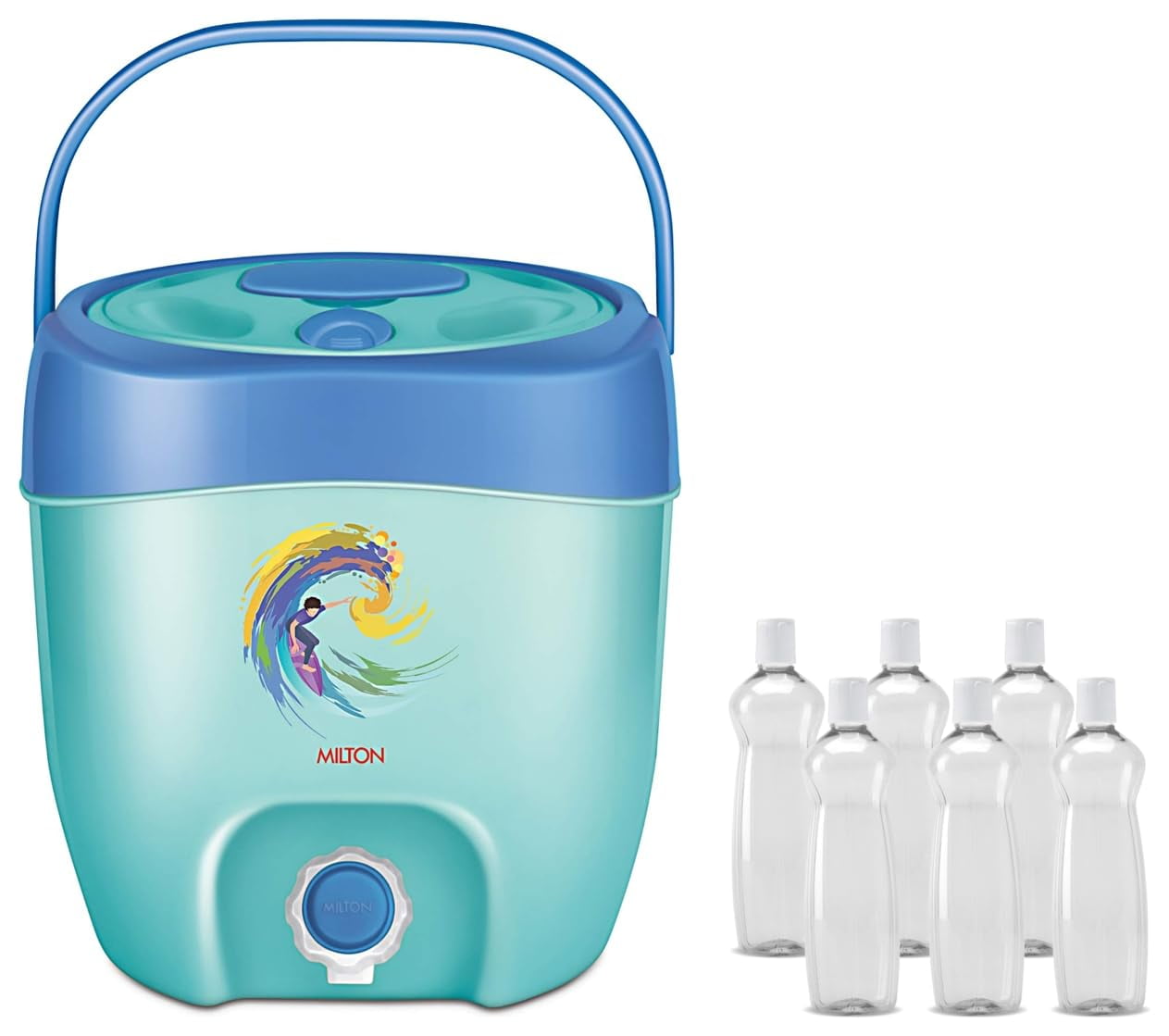 Milton Kool Seal 7 Insulated Water Jug with a Sturdy Handle 6 ltrs Blue ...