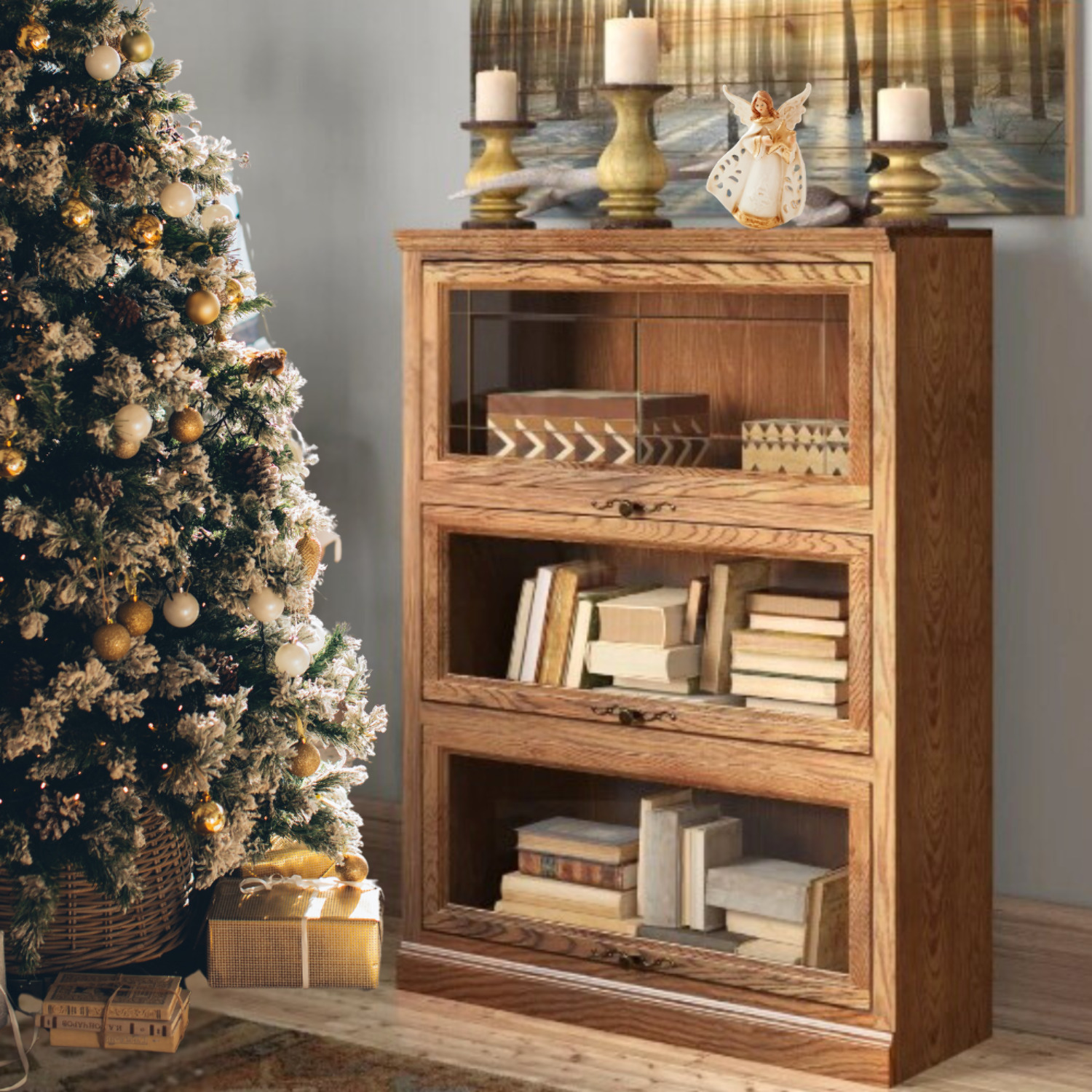 Milton Lawyer Bookcase (Gift Idea!) - Walmart.com