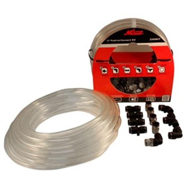 Milton Industries 2360KIT 3/8" Od Push-to-connect Shop Air Line Kit ...