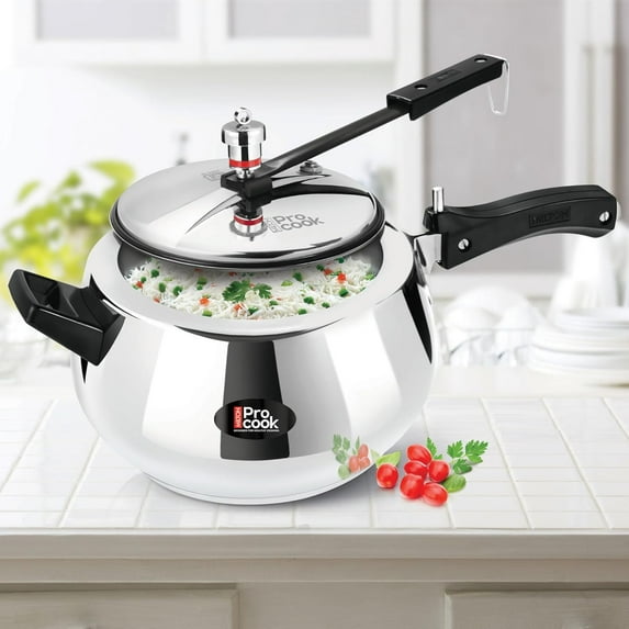 Milton Pressure Cooker 3L (12 Cups, 3 quart), Stainless Steel Mini Rice ...