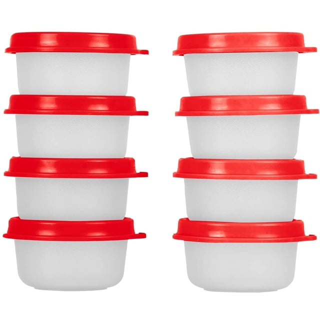 Milton Salad Dressing Containers with Lids Condiments, Sauce & Portion ...