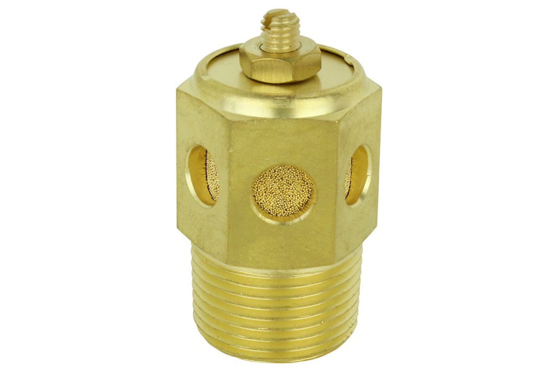 Milton Speed Control Exhaust Muffler, 3/4” MNPT -Silencer/Diffuse Air ...