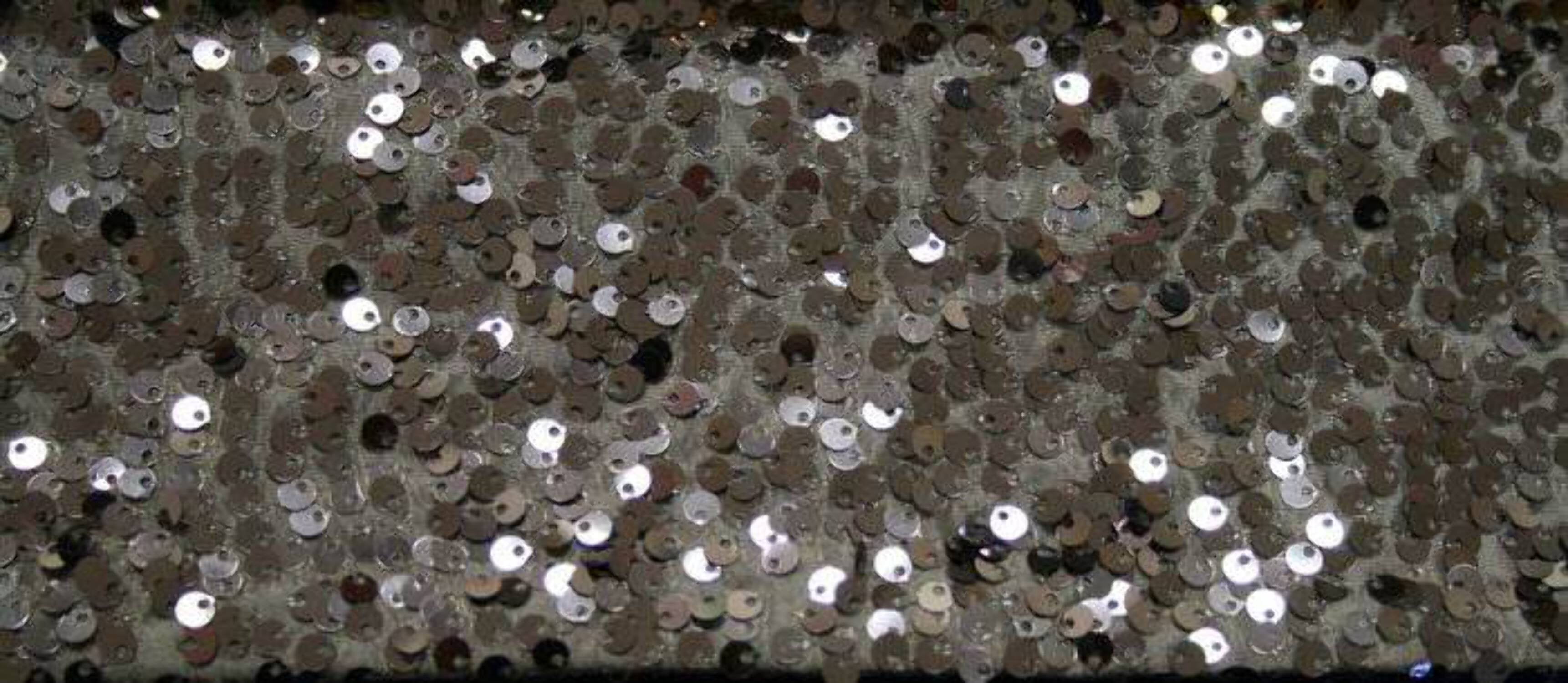 Milton Taffeta Sequin Fabric, 54 Inch. in Width, Gray / Sample 3x3 Inch ...
