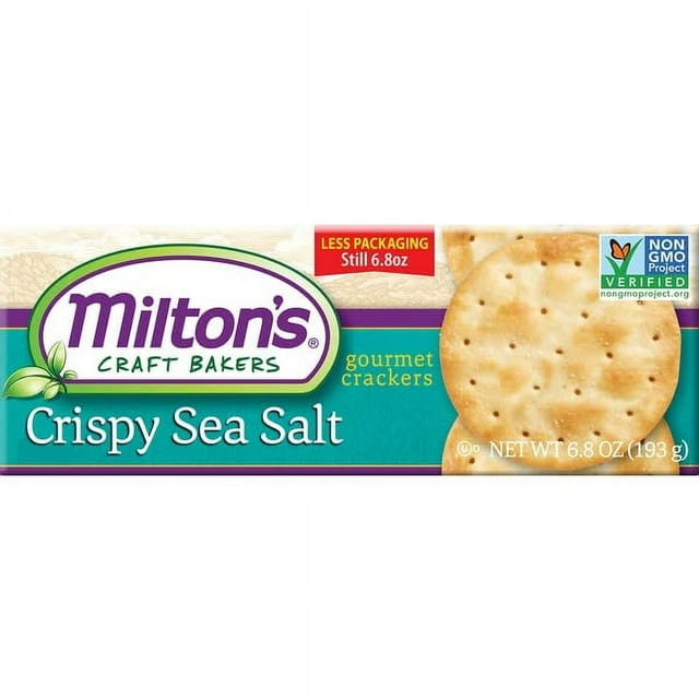 Milton's Craft Bakers, Baked STF9 Crackers Crispy Sea Salt, 6.8 Ounce ...