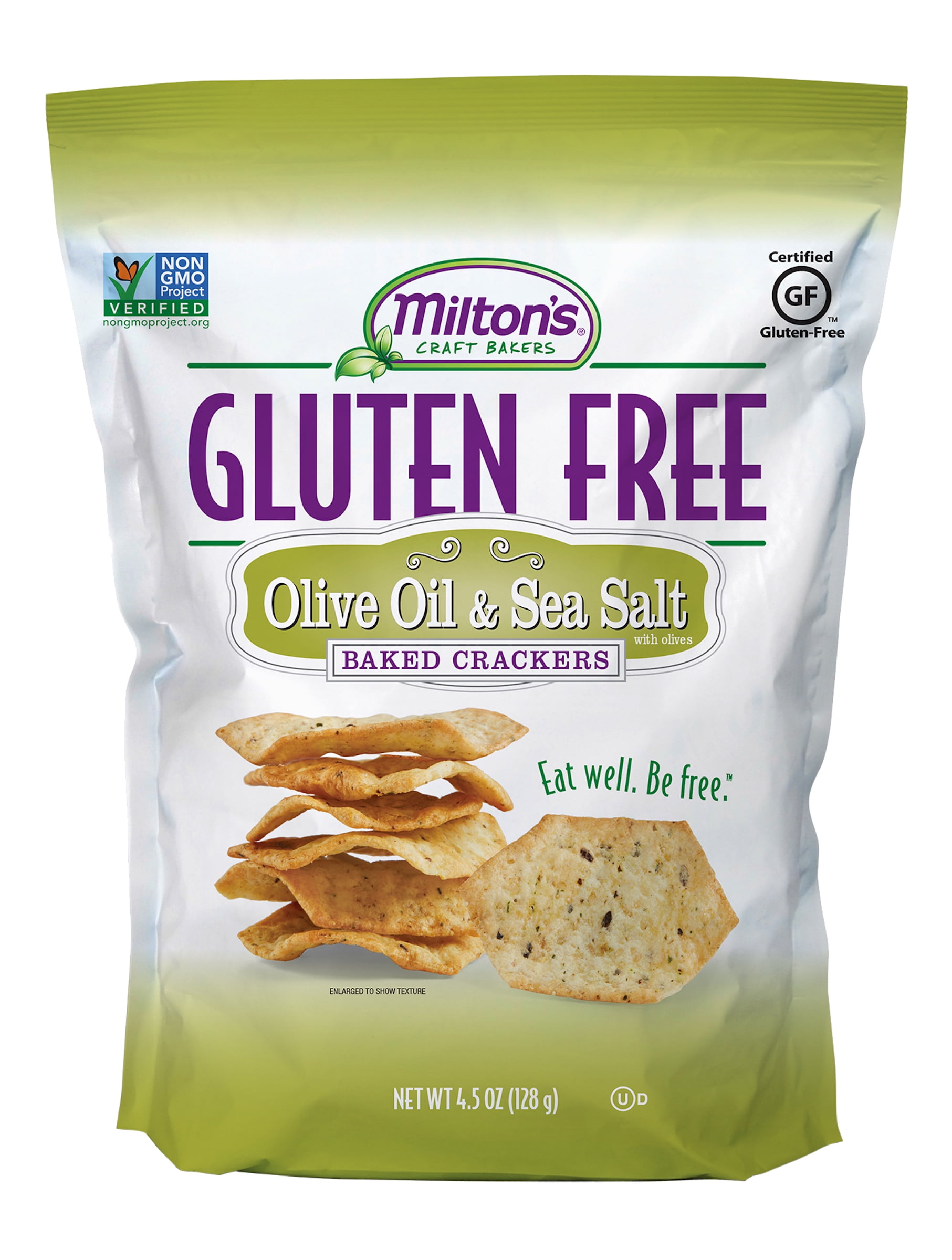 Milton's Craft Bakers Crispy, Gluten Free, Olive Oil & Sea Salt, Baked ...