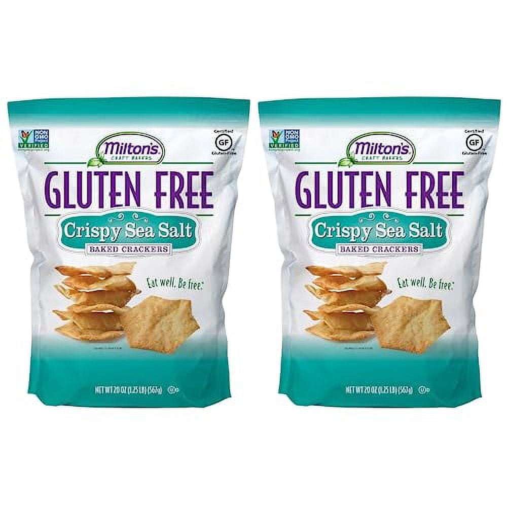 Milton's Craft Bakers Gluten Free Crispy Sea Salt Crackers - Baked Sea ...