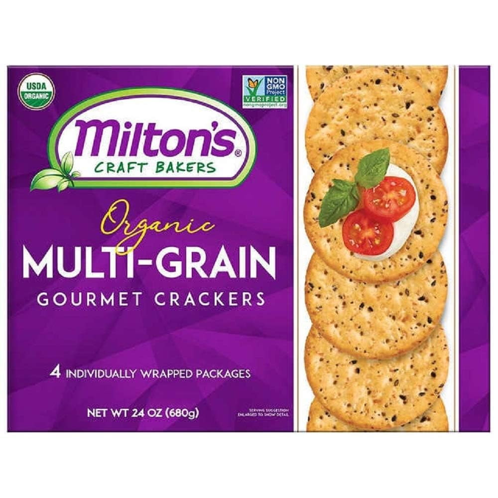 Milton's Craft Bakers Organic NG01 Multi-Grain Crackers - Multigrain ...