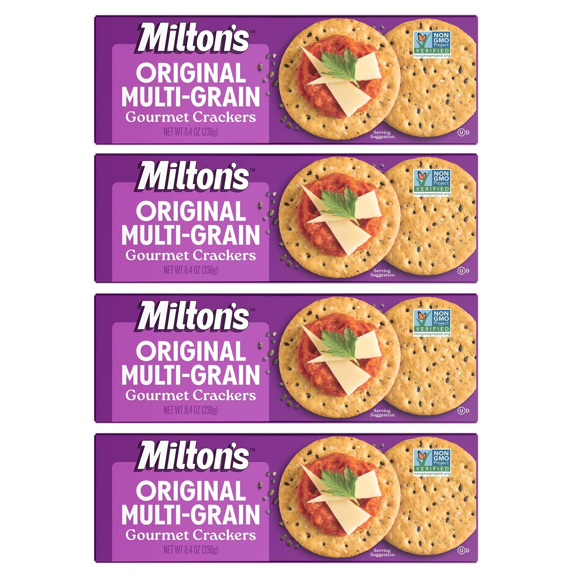 Milton's Gourmet Crackers, Original RRF12 Multi-Grain - Non-GMO Project ...