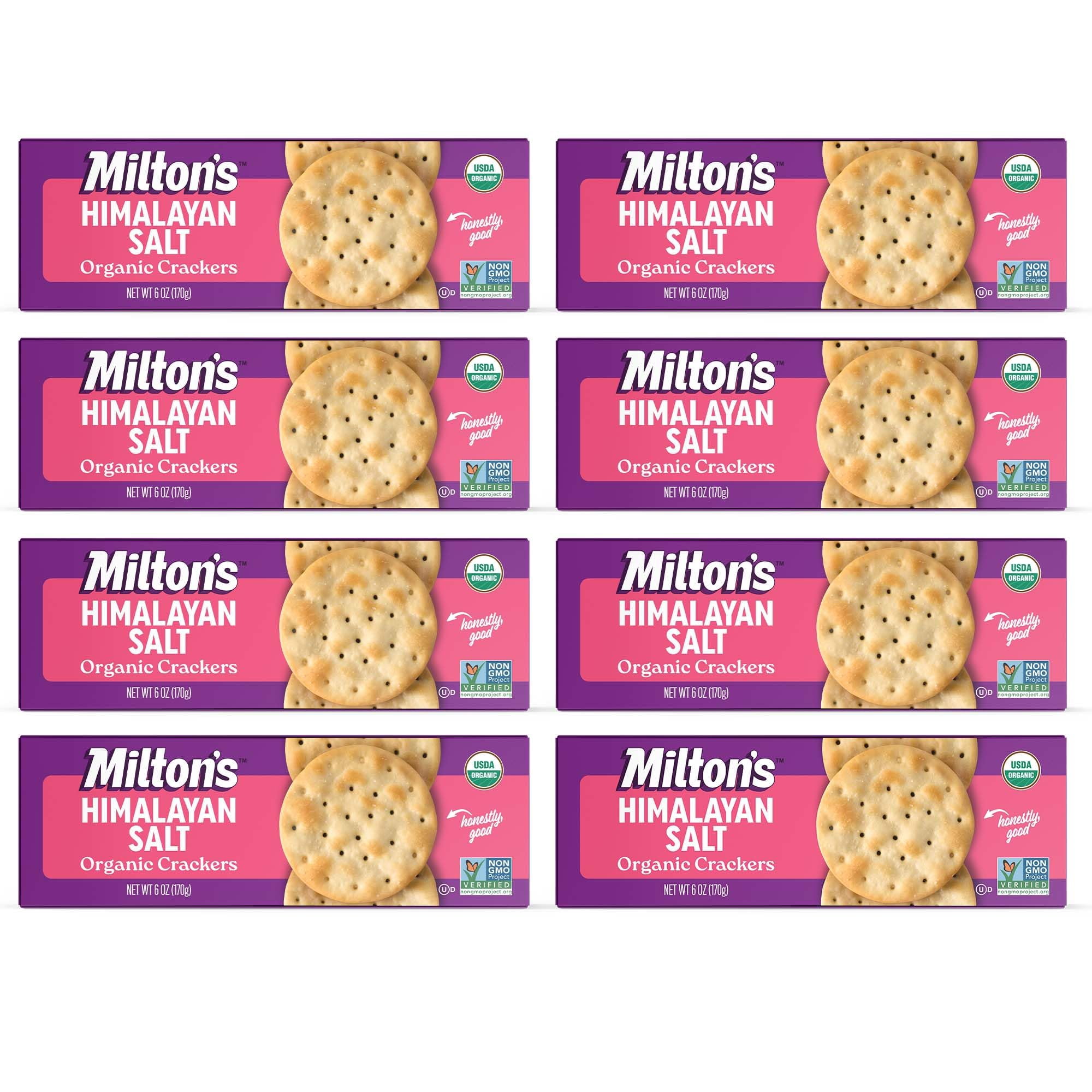 Milton's Organic Crackers, Himalayan SBF3 Salt - Certified Organic, Non ...