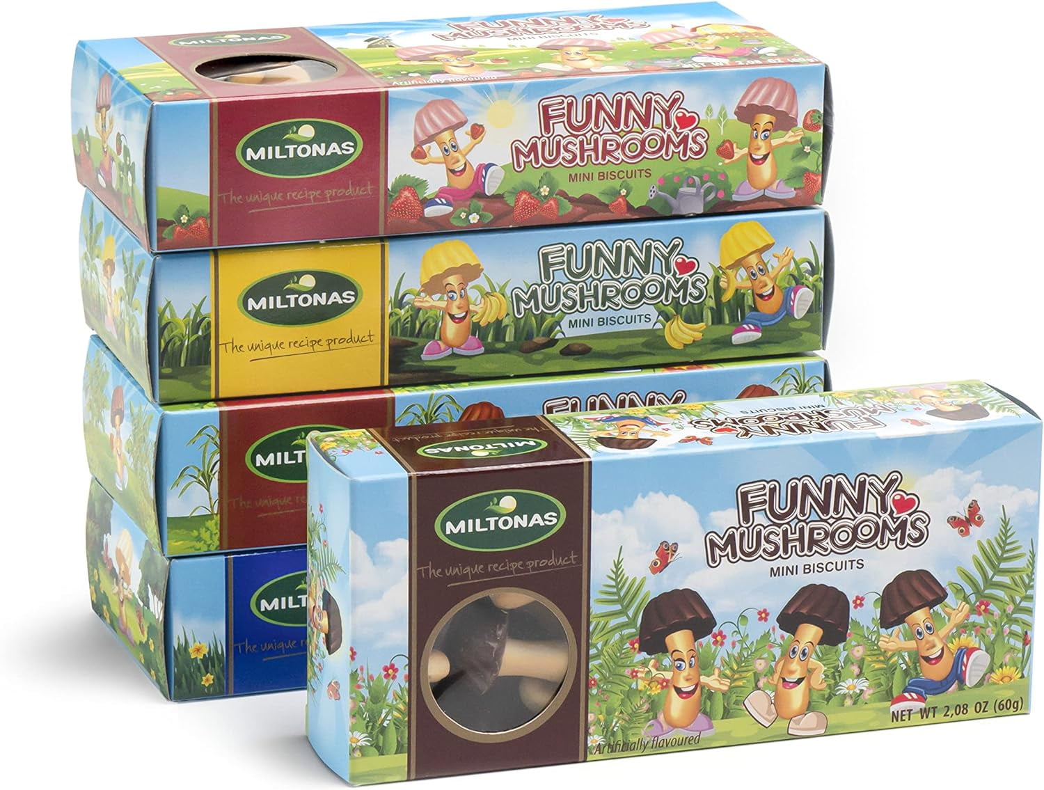 Miltonas Chocolate Funny Mushrooms Mini Biscuits Cookies Assortment ...