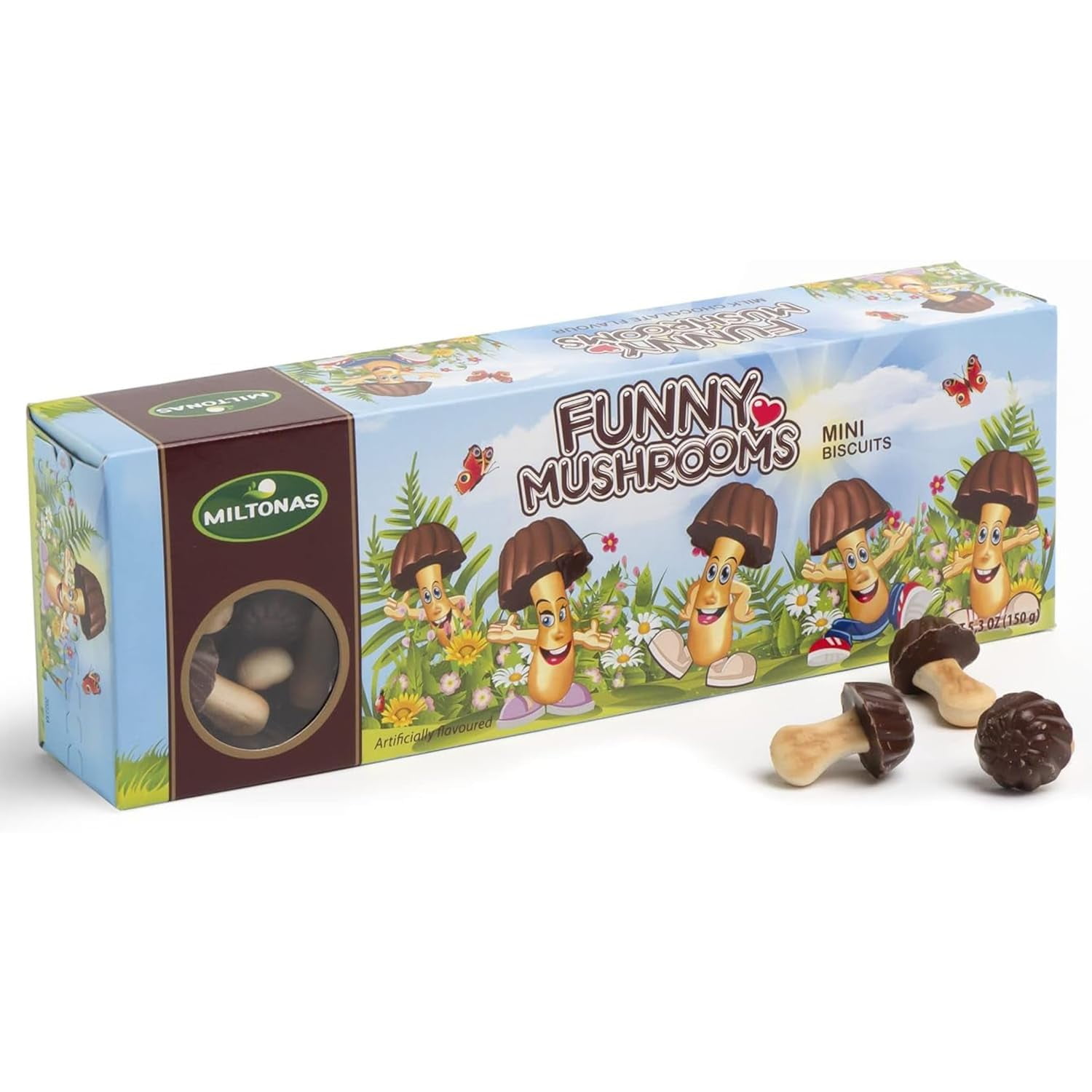 Miltonas Mini Mushroom Shaped AKF18 Chocolate Cookies - Funny Chocolate ...