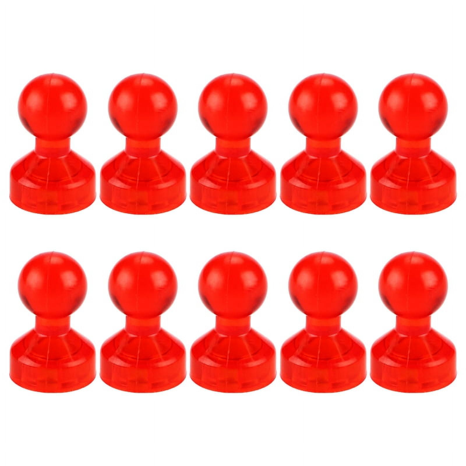 Milue 10 Counts Magnetic Push Pins Colorful Map Magnets for Fridge ...