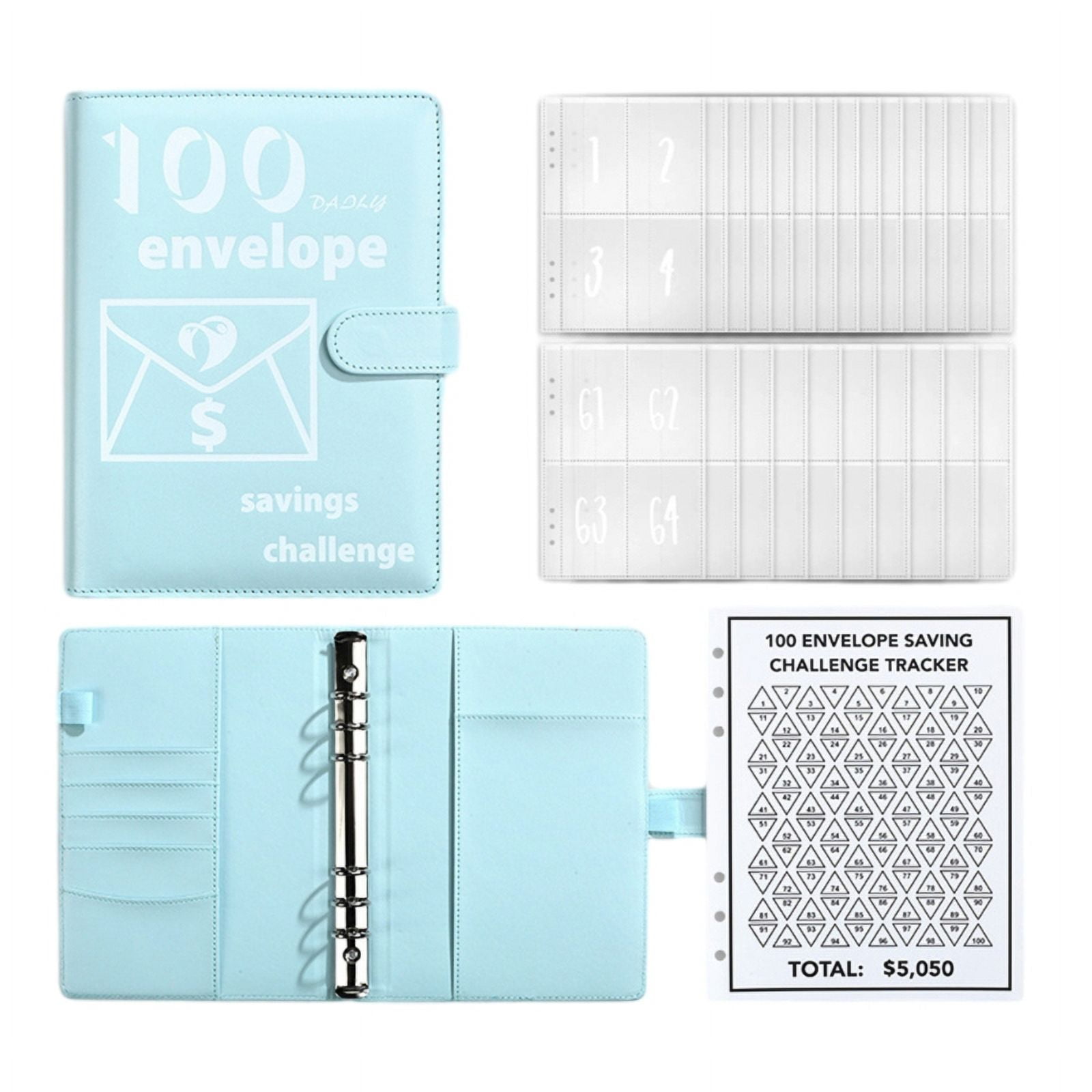 Milue 100 Days Money Saving Notebook Budget Binder Planner for ...