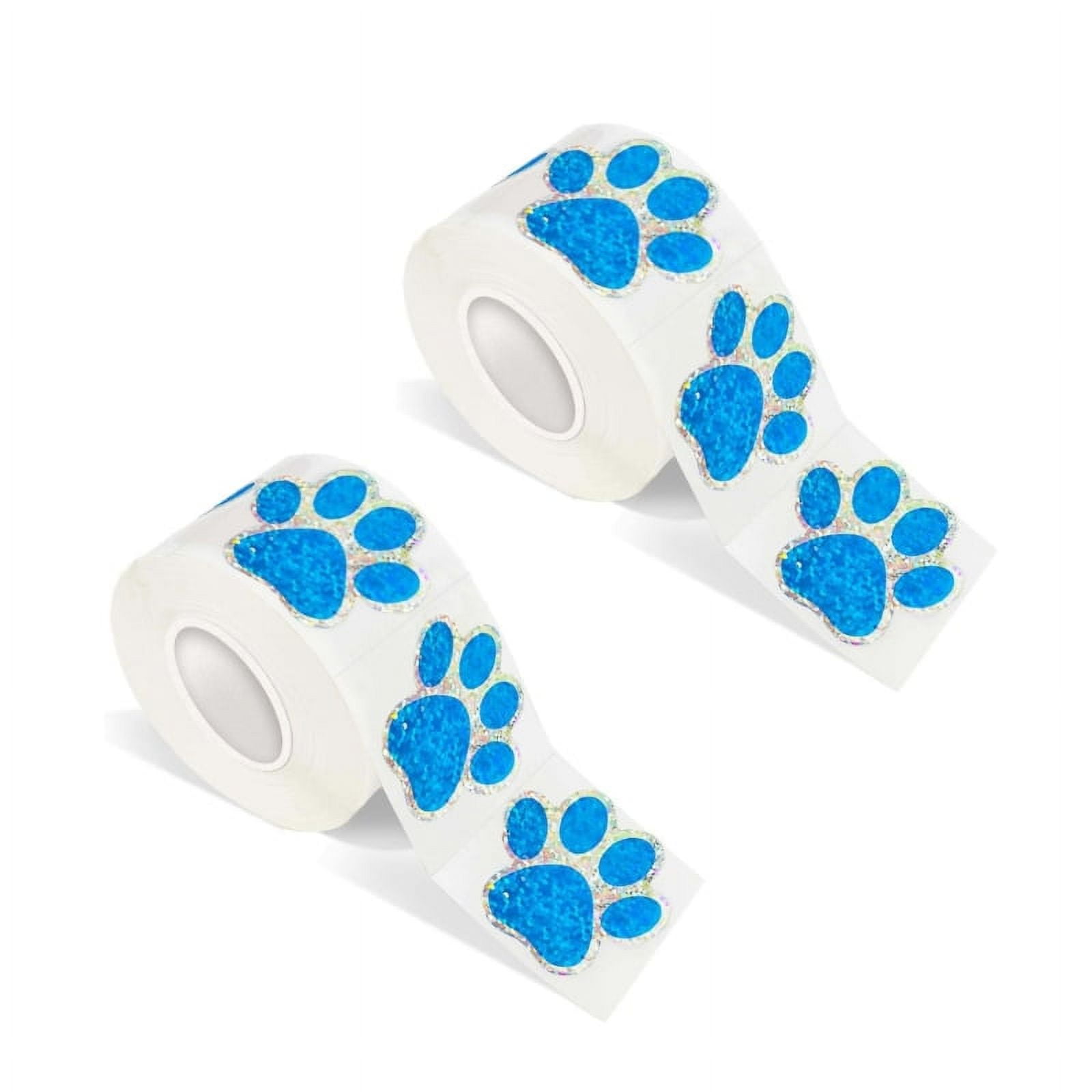 Milue 1000 Pcs Dog Paw Label Stickers Self Adhesive Labels Gift ...