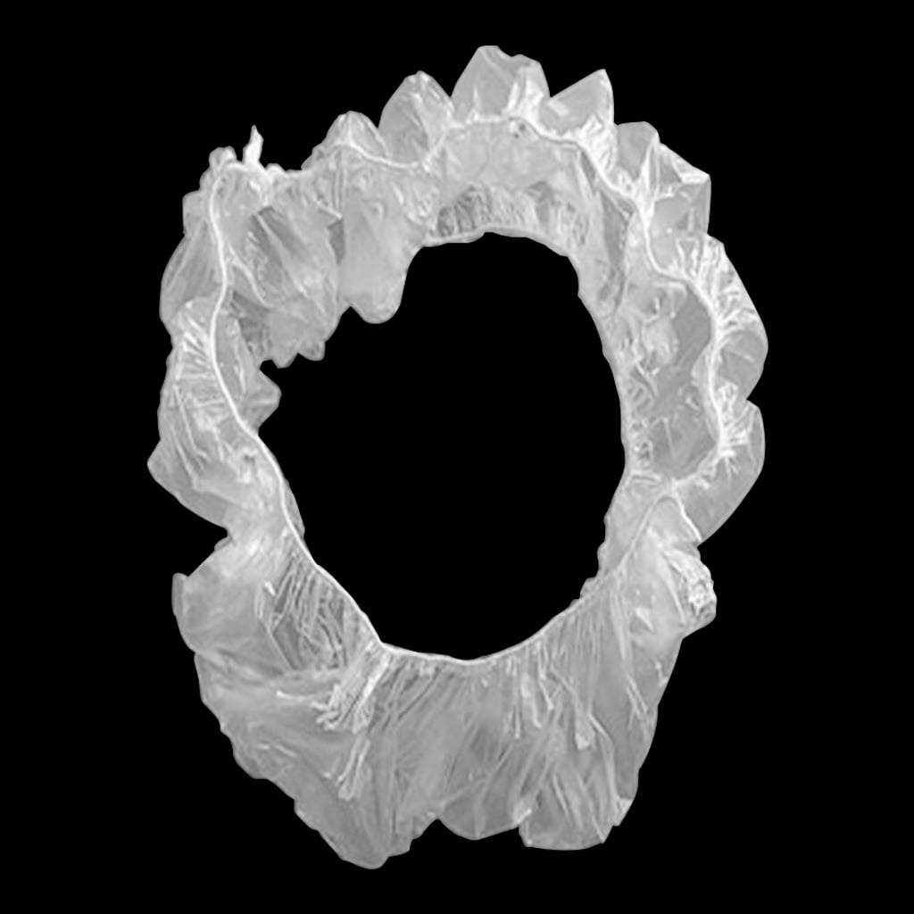 Milue 100Pcs Disposable Steering Wheel Cover Sleeve Plastic Clear with ...