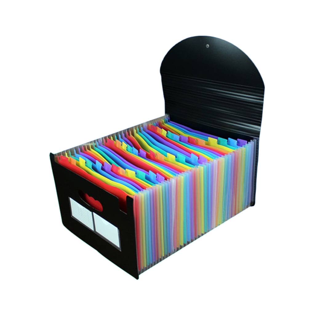 Milue 13/24/36/48/60/72 Pockets Classified File Folder Telescopic ...