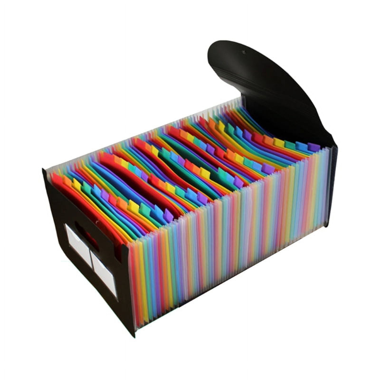 Milue 13/24/36/48/60/72 Pockets Classified File Folder Telescopic ...