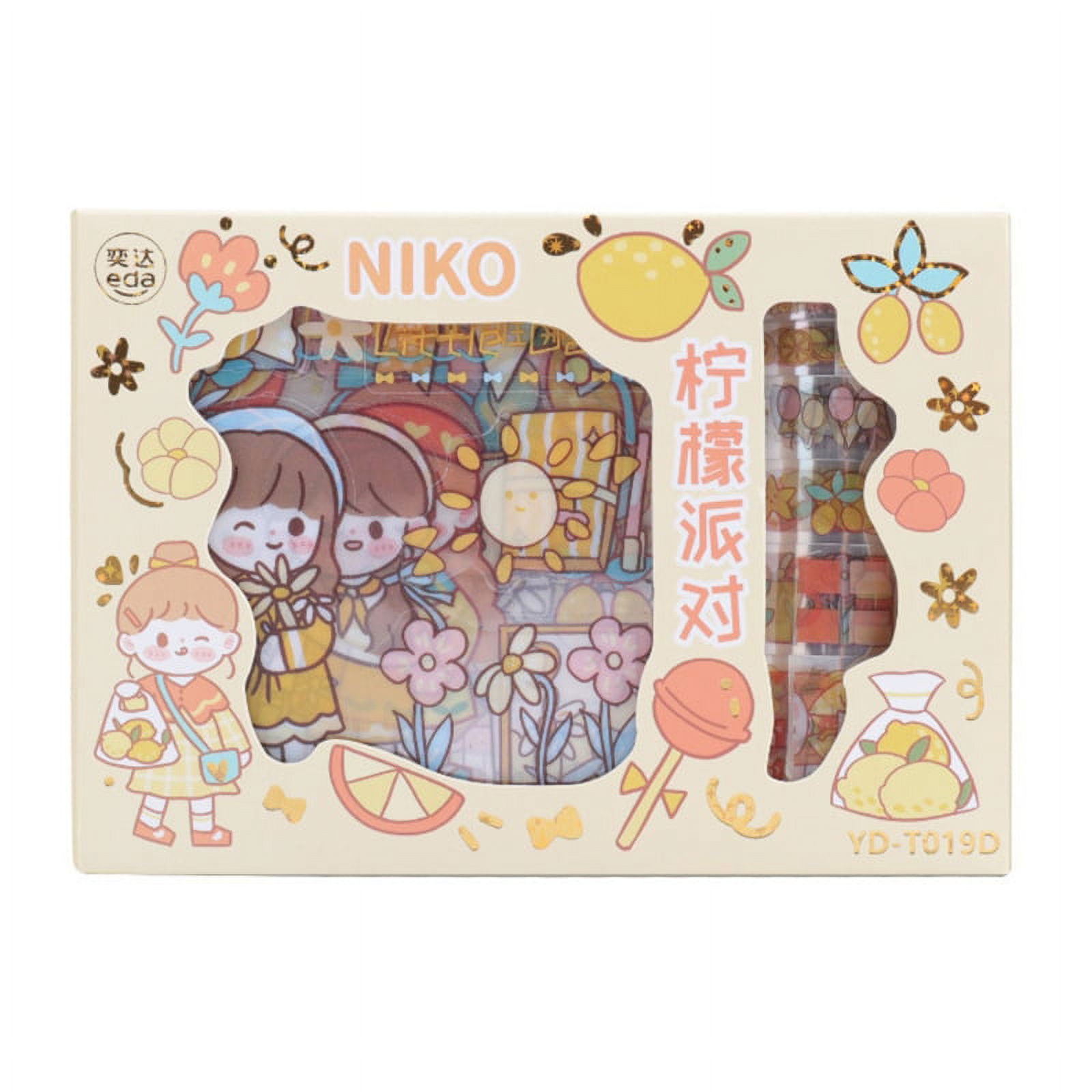 Milue 16pcs DIY Decorative Sticker Tape Roll Set Happy Girl Dessert ...