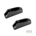 Milue 2 Pack Boat Jam Cleat Self-Lock Rope Black Nylon Clam Cleat Cord ...